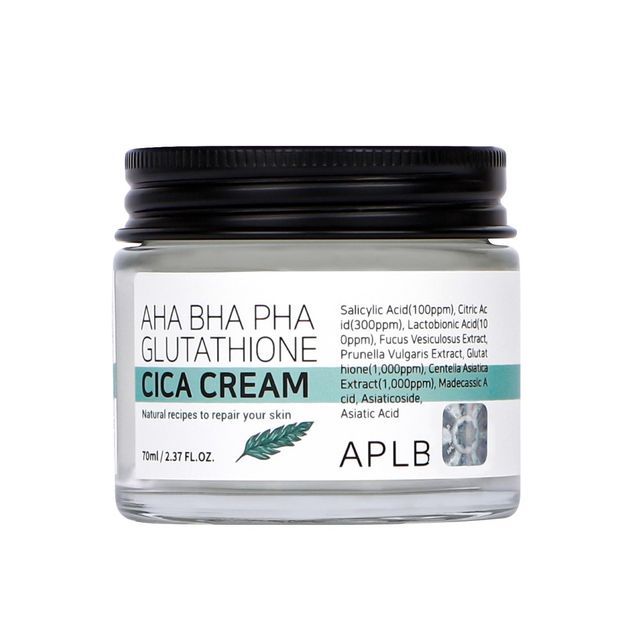 APLB AHA BHA PHA Glutathione Cica Cream Reviews & Ingredient