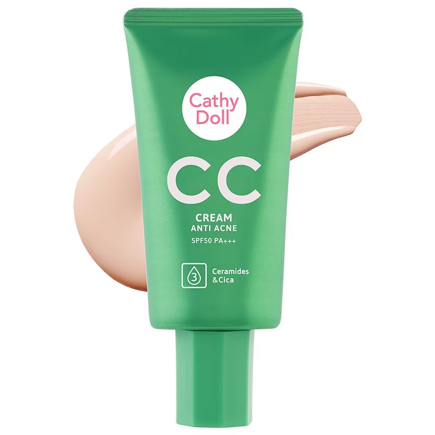 Cathy Doll CC Cream Anti Acne SPF50 PA++++ Ceramides & Cica
