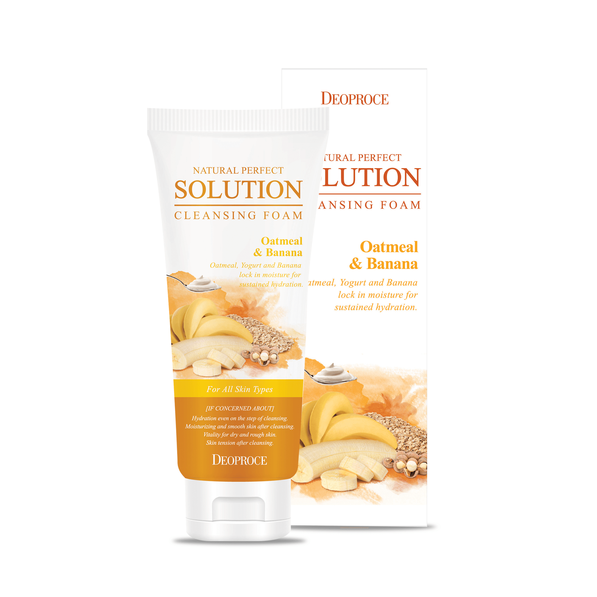 Deoproce - Natural Perfect Solution Cleansing Foam Oatmeal a