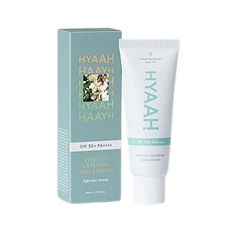 HYAAH Perfect Layering Sun Lotion SPF50+ PA++++ Reviews & In