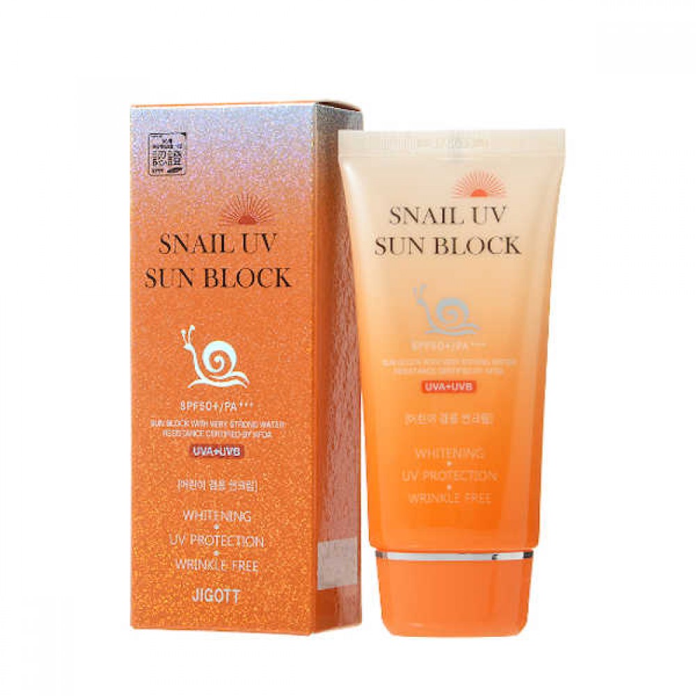 Jigott - Snail UV Sun Block SPF 50+ PA+++ | Best Korean Skin