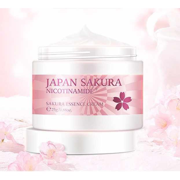 Laikou Japan Sakura Nicotinamide Sakura Essence Cream Review