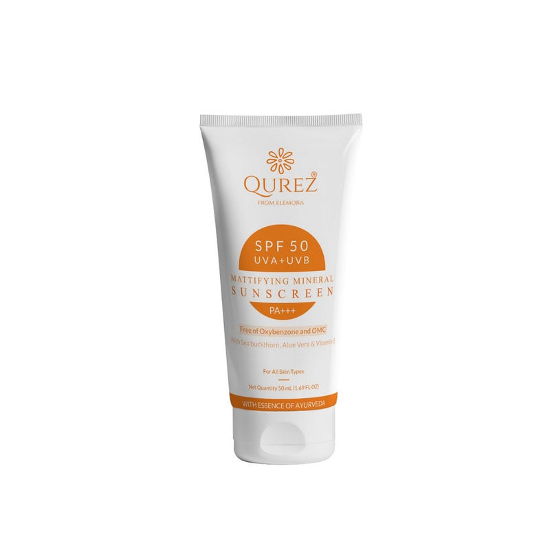 Qurez Mattifying Sunscreen SPF 50 PA+++ Reviews & Ingredient