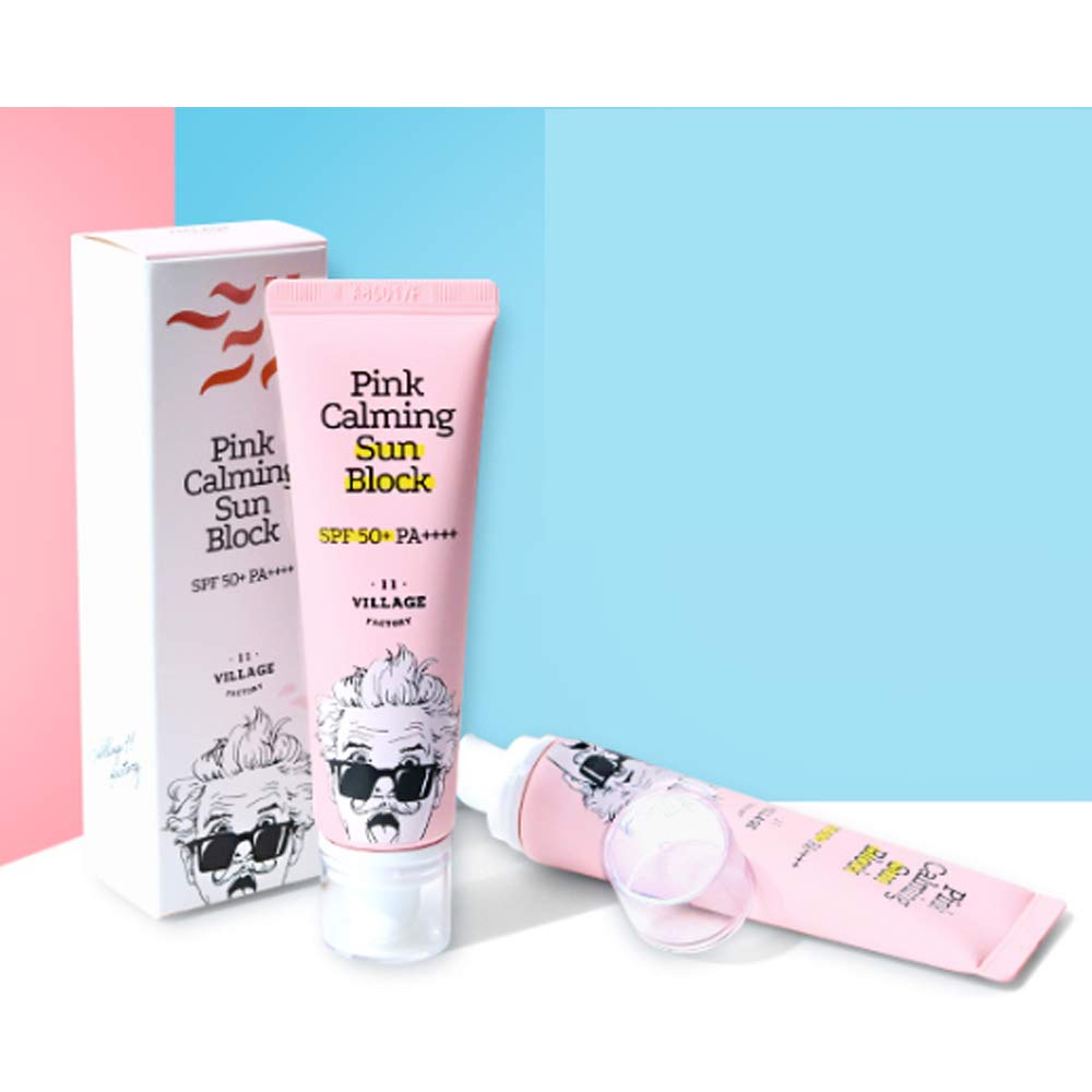 Village 11 Factory Pink Calming Tone Up Sunblock SPF 50+ PA+