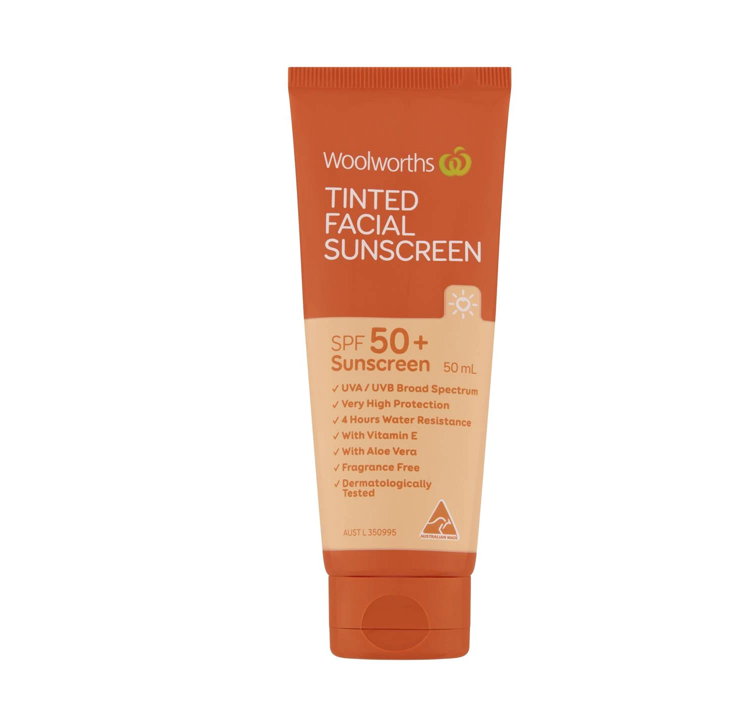 Woolworths Tinted Facial Sunscreen SPF50+ Reviews & Ingredie