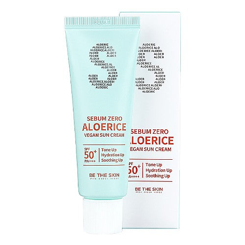 be the skin Sebum Zero Aloerice Vegan Sun Cream SPF 50+ PA++