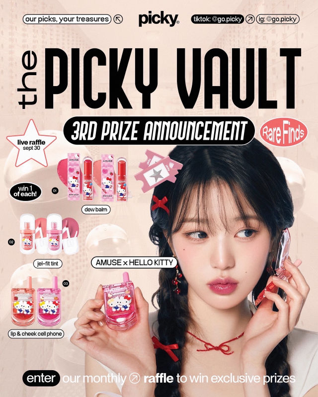 Picky | Picky Vault Prize | AMUSE x Hello Kitty Collab