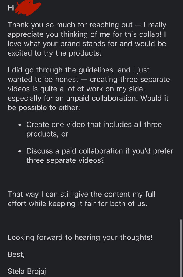 “Let’s talk about unpaid collaborations ... | Connect