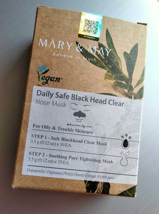 Mary&May Daily Safe Black Head Clear Nose Mask (Step 1) Revi