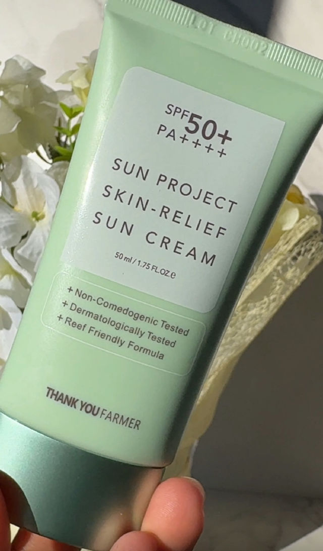 THANK YOU FARMER Sun Project Skin Relief Sun Cream SPF50+ PA