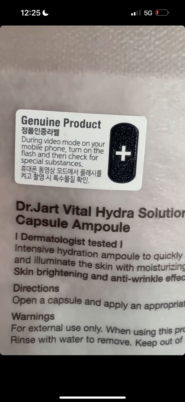 Dr. Jart+ Vital Hydra Solution Capsule Ampoule Reviews & Ing