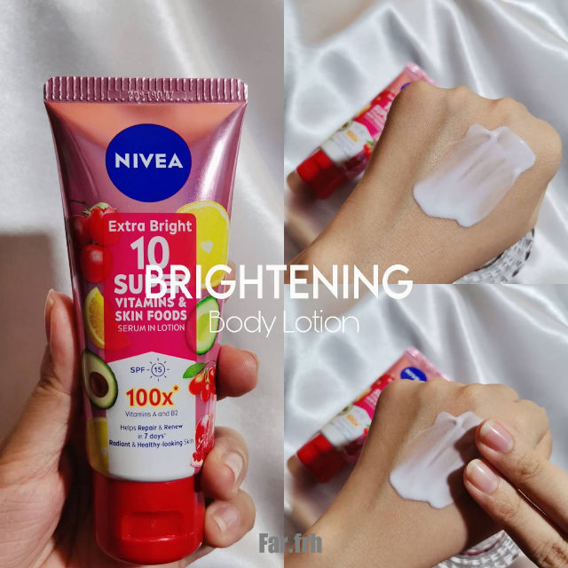 Nivea Extra Bright 10 Super Vitamins Serum in Body Lotion Re