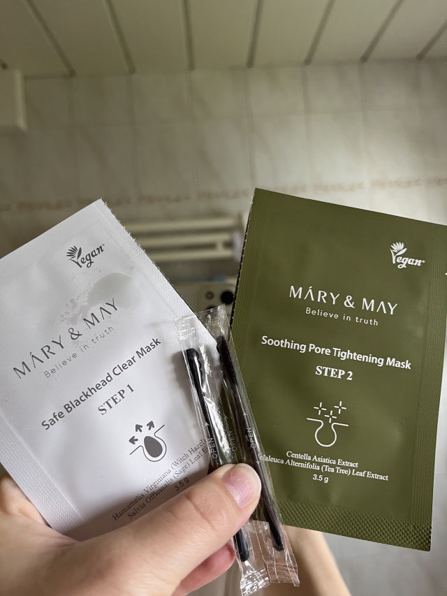 Mary&May Daily Safe Black Head Clear Nose Mask (Step 1) Revi